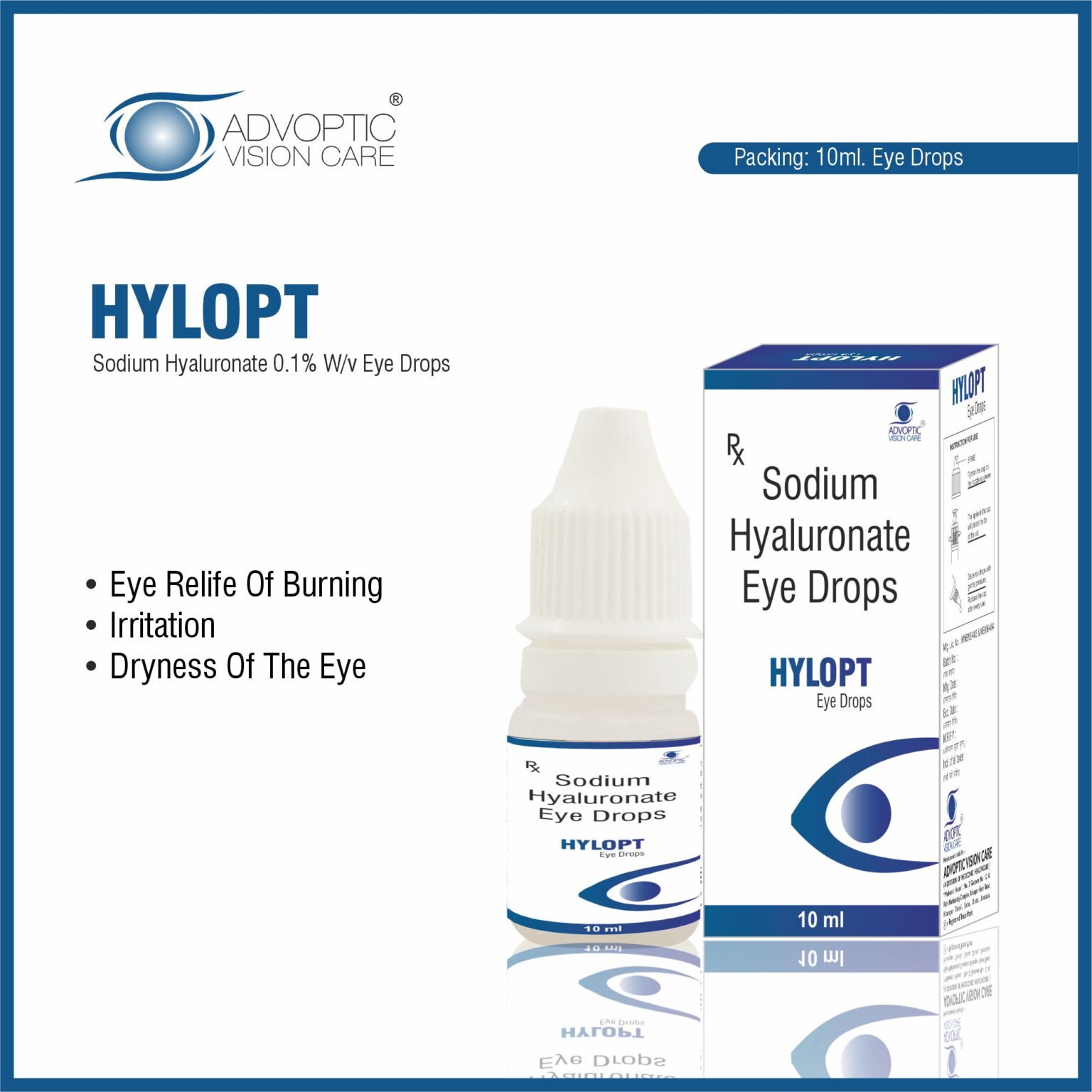 Sodium Hyaluronate Eye Drops 0.1% Eye Drops: Uses, Benefits, Side Effects
