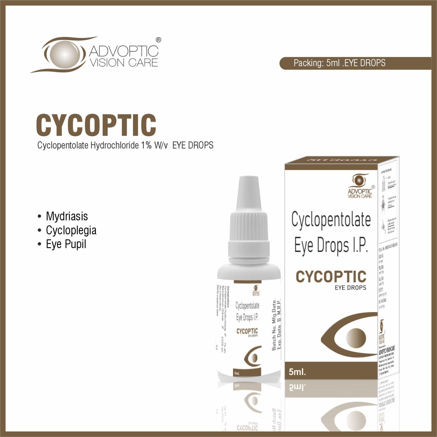 Cyclopentolate Hydrochloride 1% Eye Drops: Uses, Side Effects